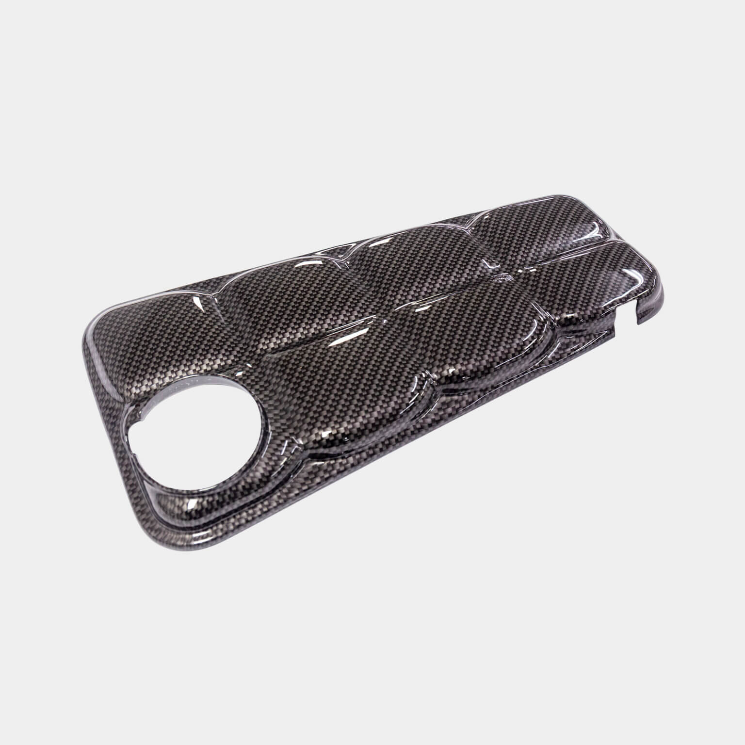 C6 Corvette Coolant Tank Cover, Hydro Carbon Fiber - AMT Custom Designs