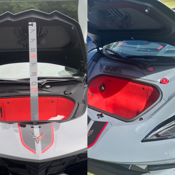 C8 Corvette Frunk Surround Pieces Painted - AMT Custom Designs
